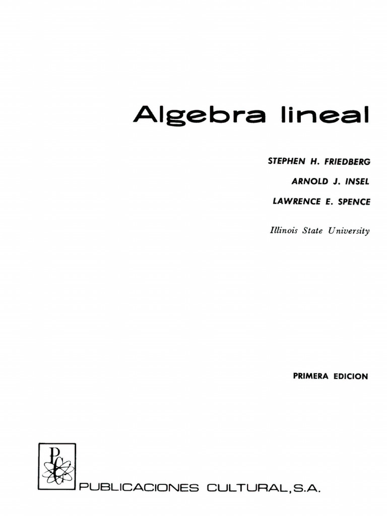 Álgebra Lineal | PDF