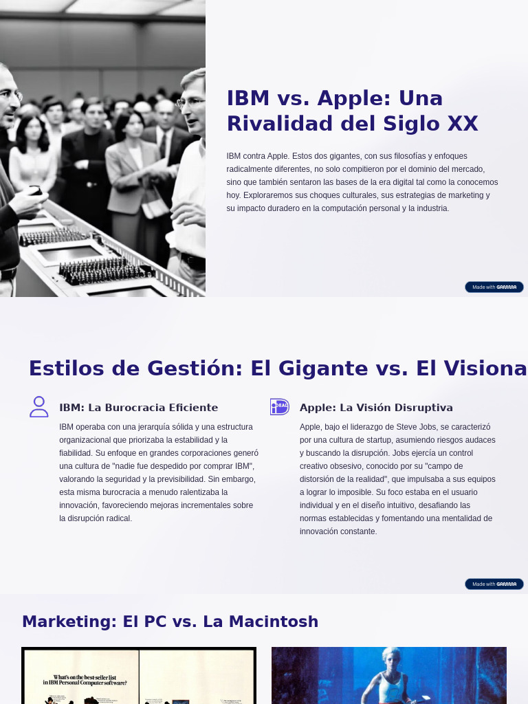 IBM Vs Apple Una Rivalidad Del Siglo XX | PDF | Apple Inc ...
