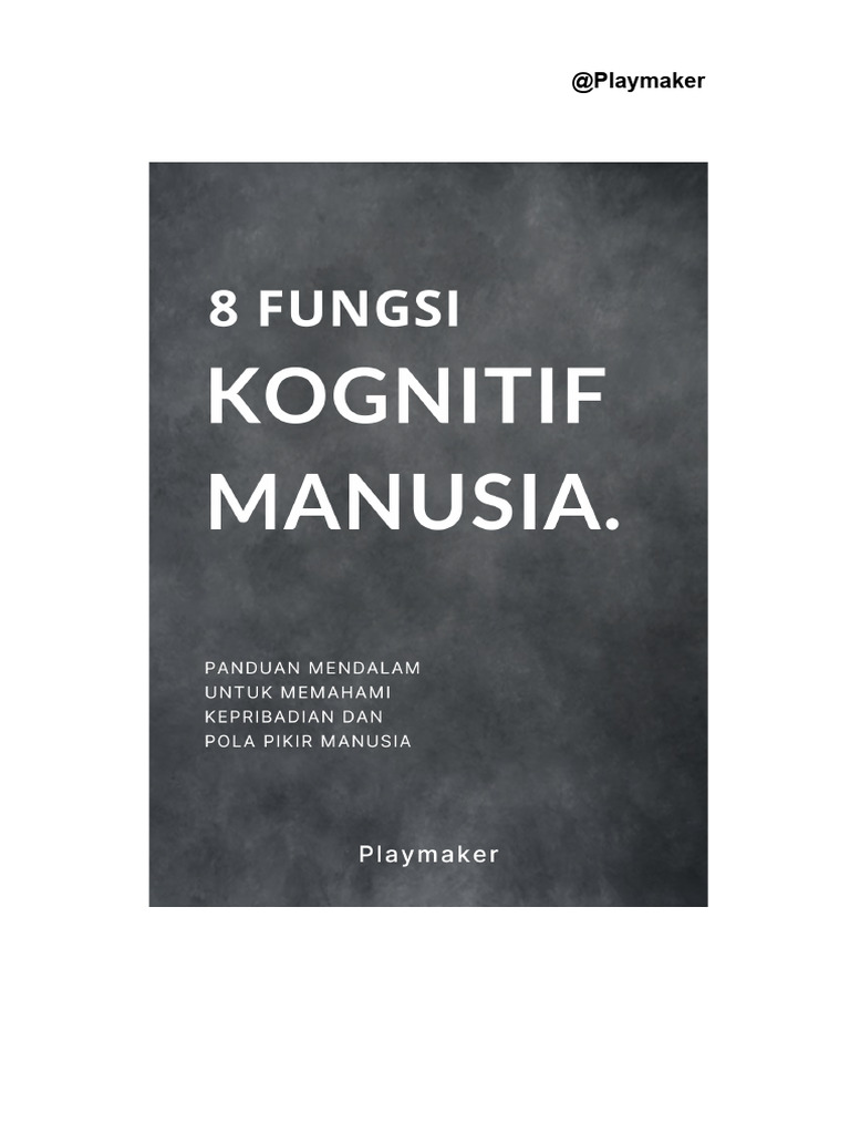 Memahami 8 Fungsi Kognitif Manusia | PDF