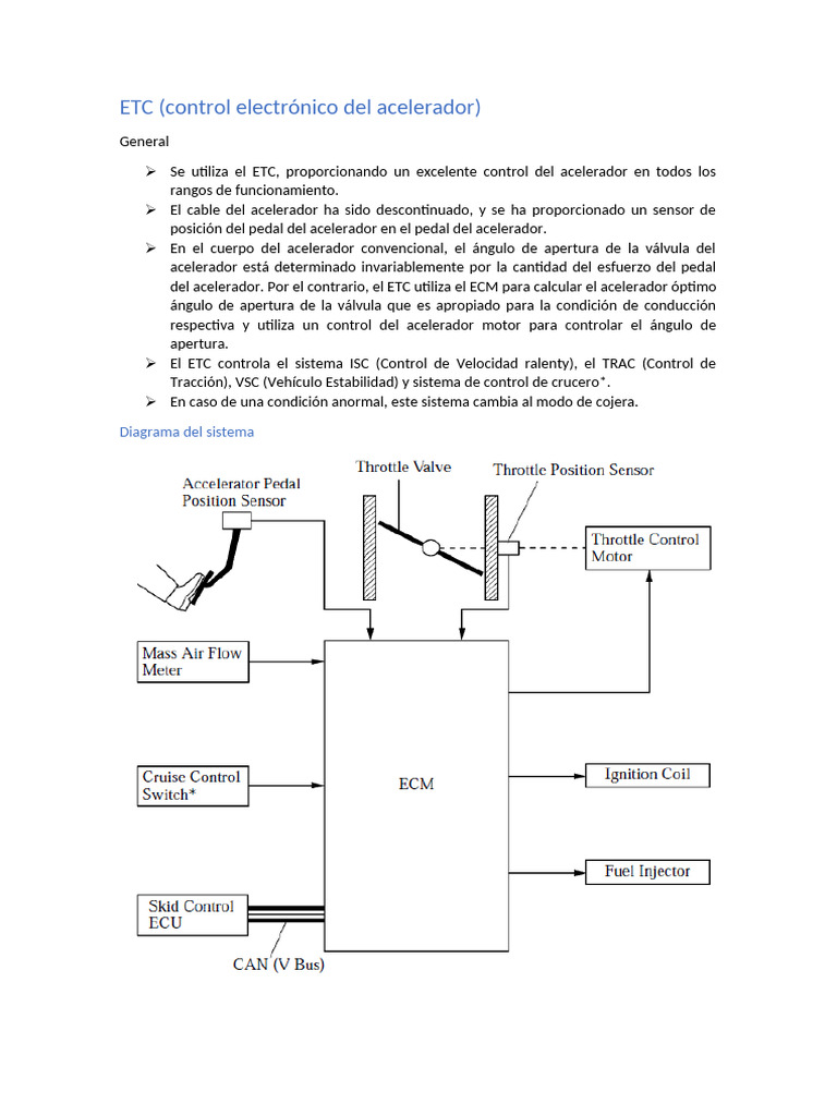Acelerador Electronico | PDF | Acelerador | Tecnología de vehículos