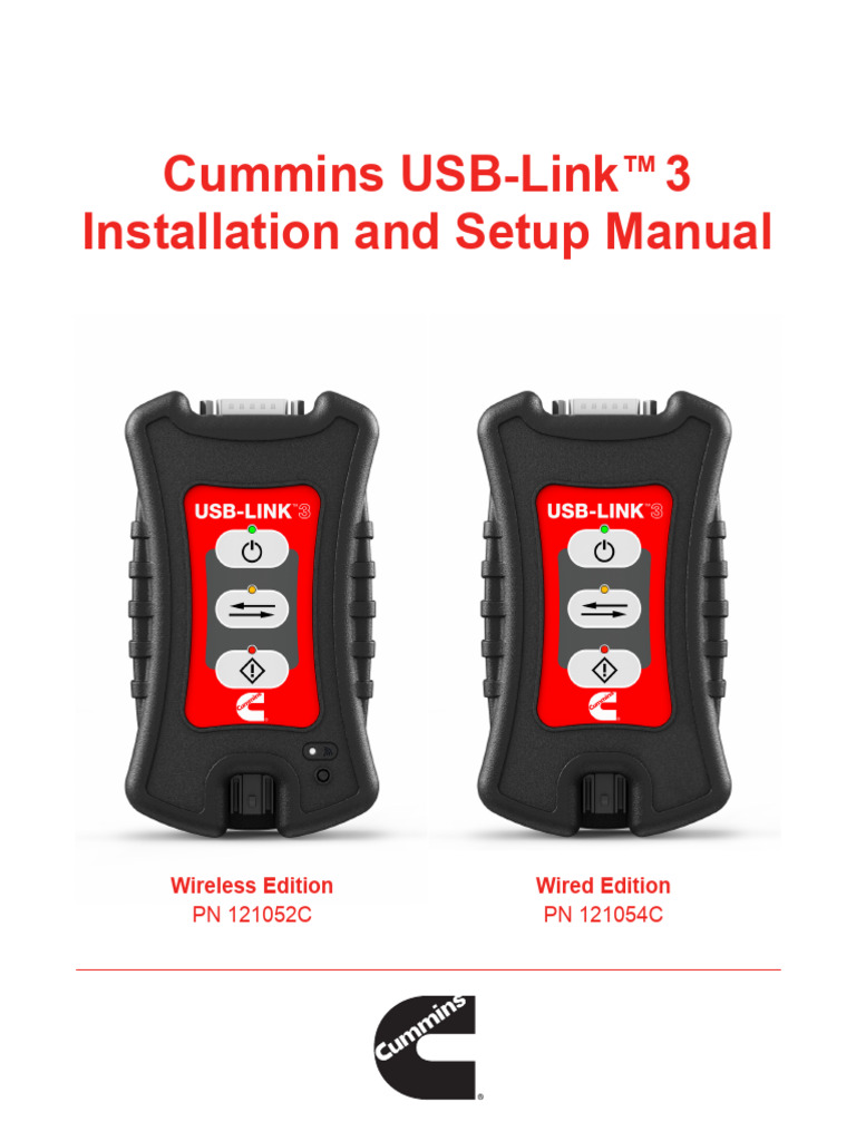 Cummins USB-Link™ 3 Setup Manual | PDF | Wireless Access Point | Wi Fi