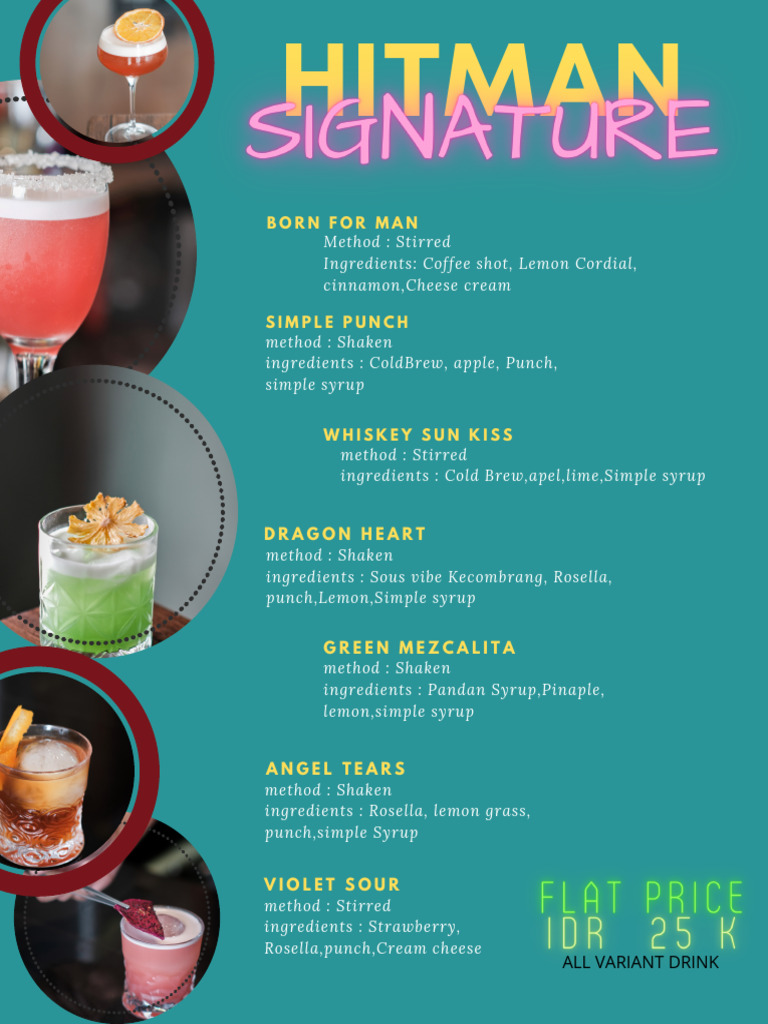Menu Hitman Signature | PDF