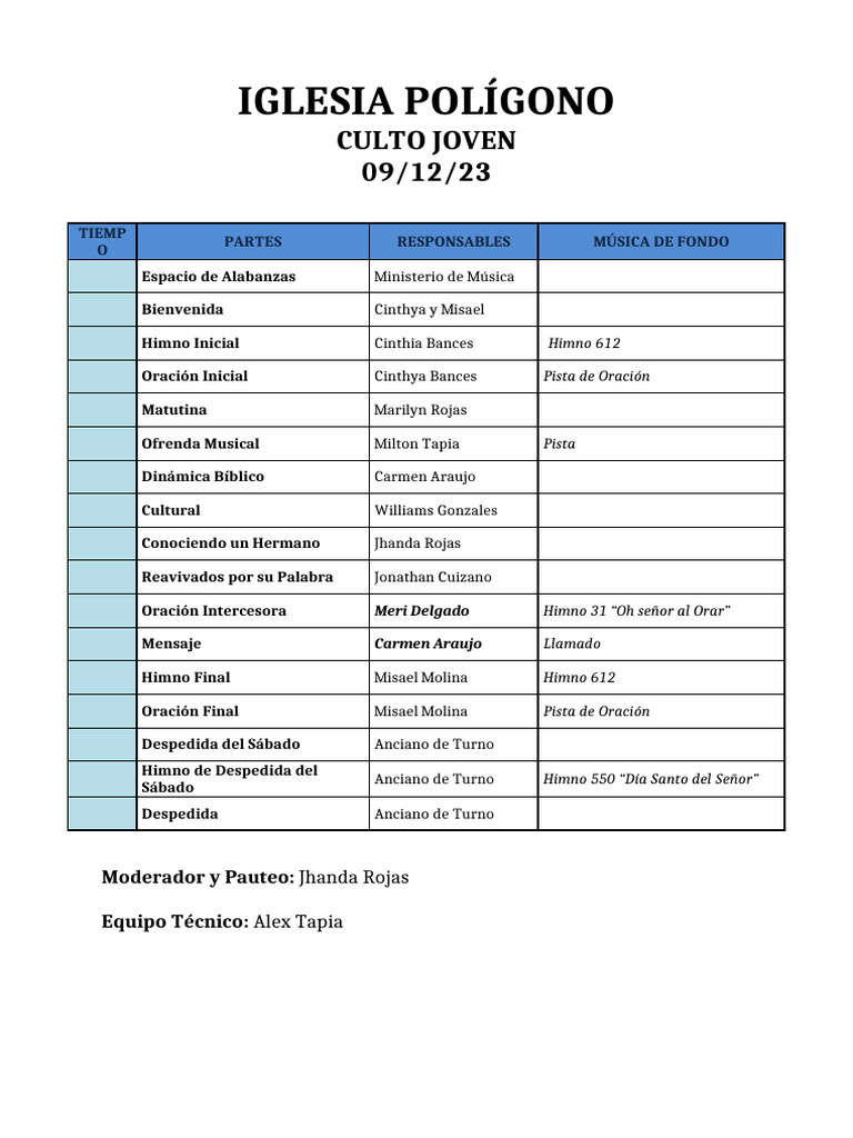 Culto Joven 2024 | PDF