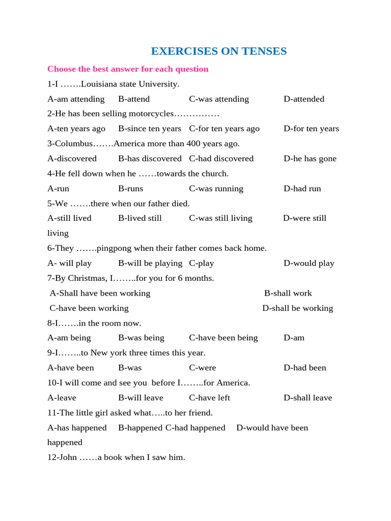 Btvn Session 13 - Kết Hợp Các Thì | PDF