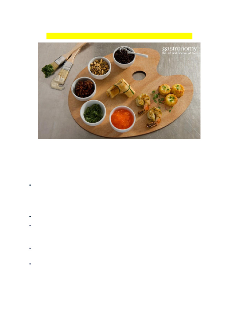 Penjelasan Singkat Tentang Ilmu Gastronomi | PDF