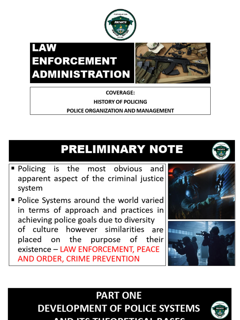 Police History Org and Management | PDF | Police | Law Enforcement