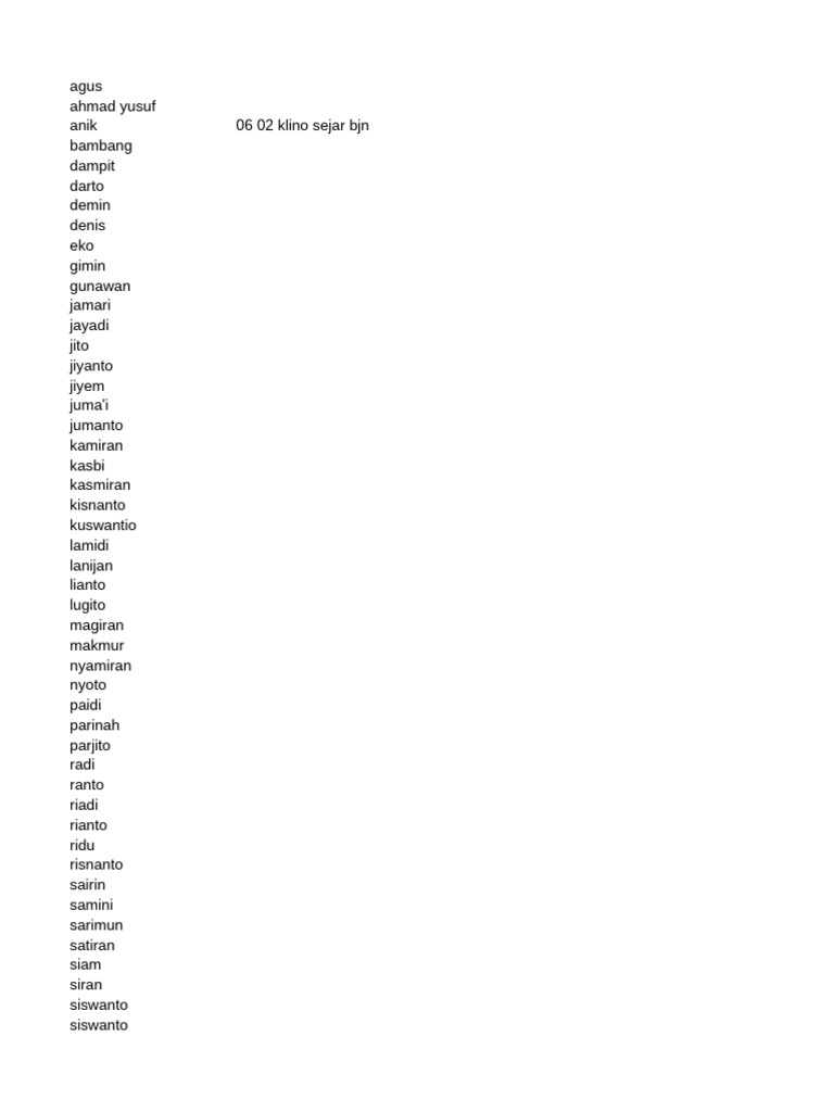 06 03 Klino Sekar BJN | PDF