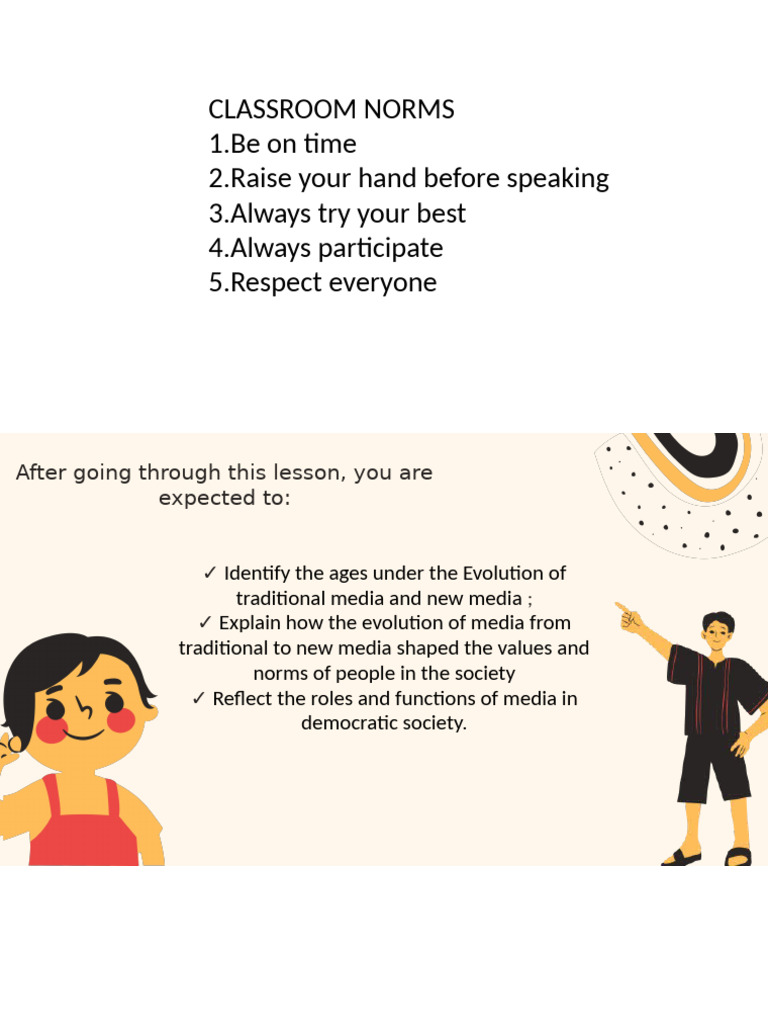 Media and Information Literacy Quarter 1 Module 3 Evolution of Media ...