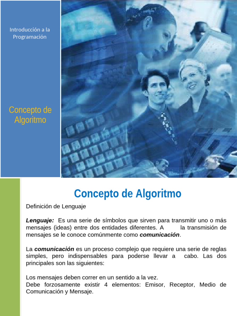 Clase 1 | PDF | Algoritmos | Lenguaje de programación