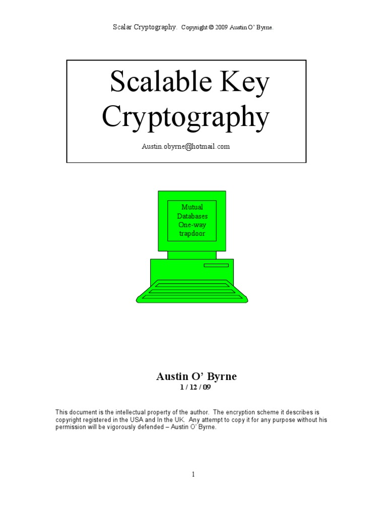 Scalable Key Cryptography | PDF | Cryptography | Key (Cryptography)