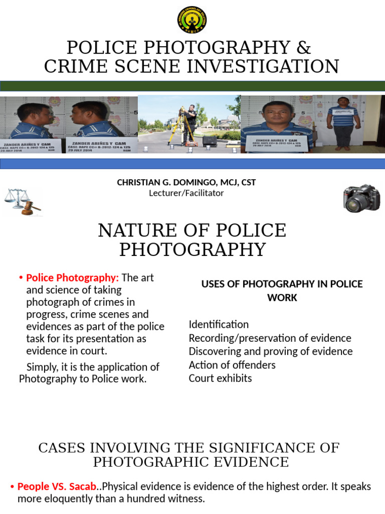 Police Photography Modified | PDF | Crime Scene | Camera