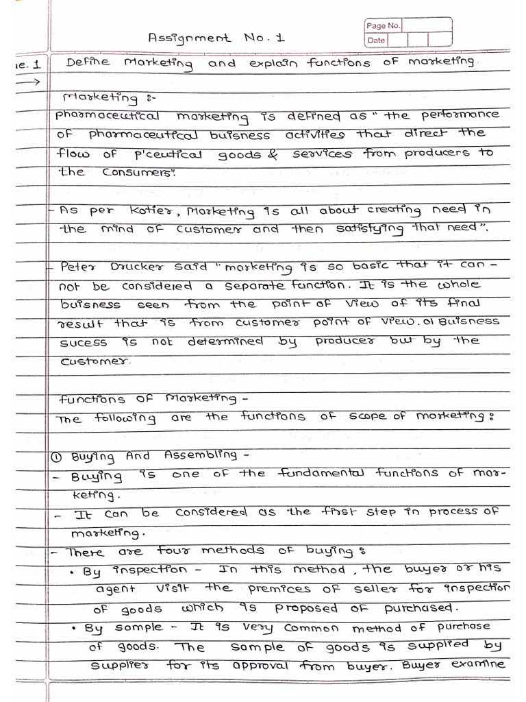 Assignment No.1 PMM | PDF