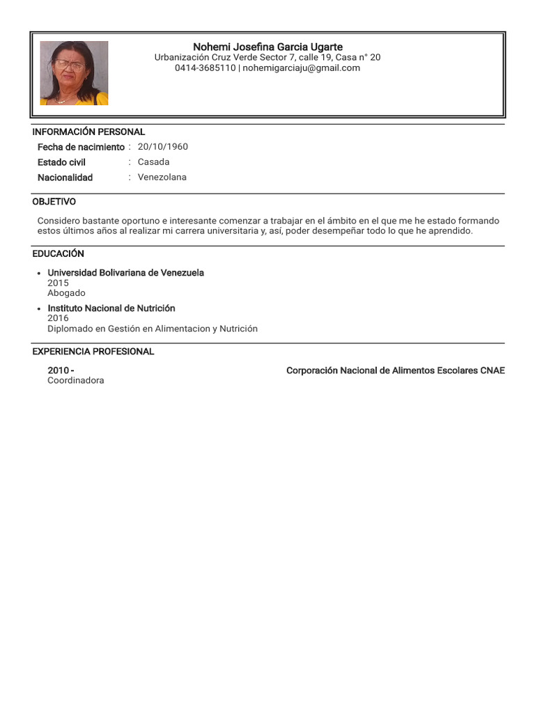 Ficha Curricular | PDF