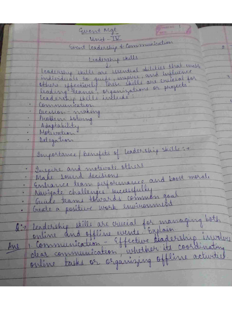 Event MGT Unit 4 | PDF