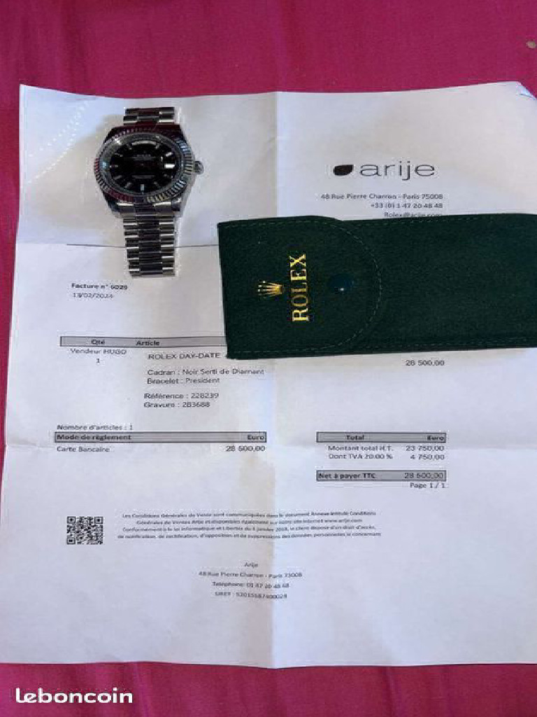 Facture Rolex 0 | PDF