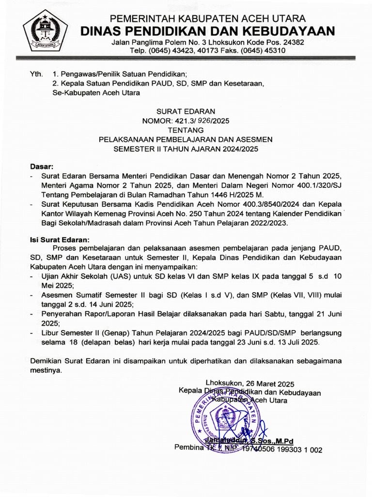 SE Asesmen Sem 2 2425 | PDF