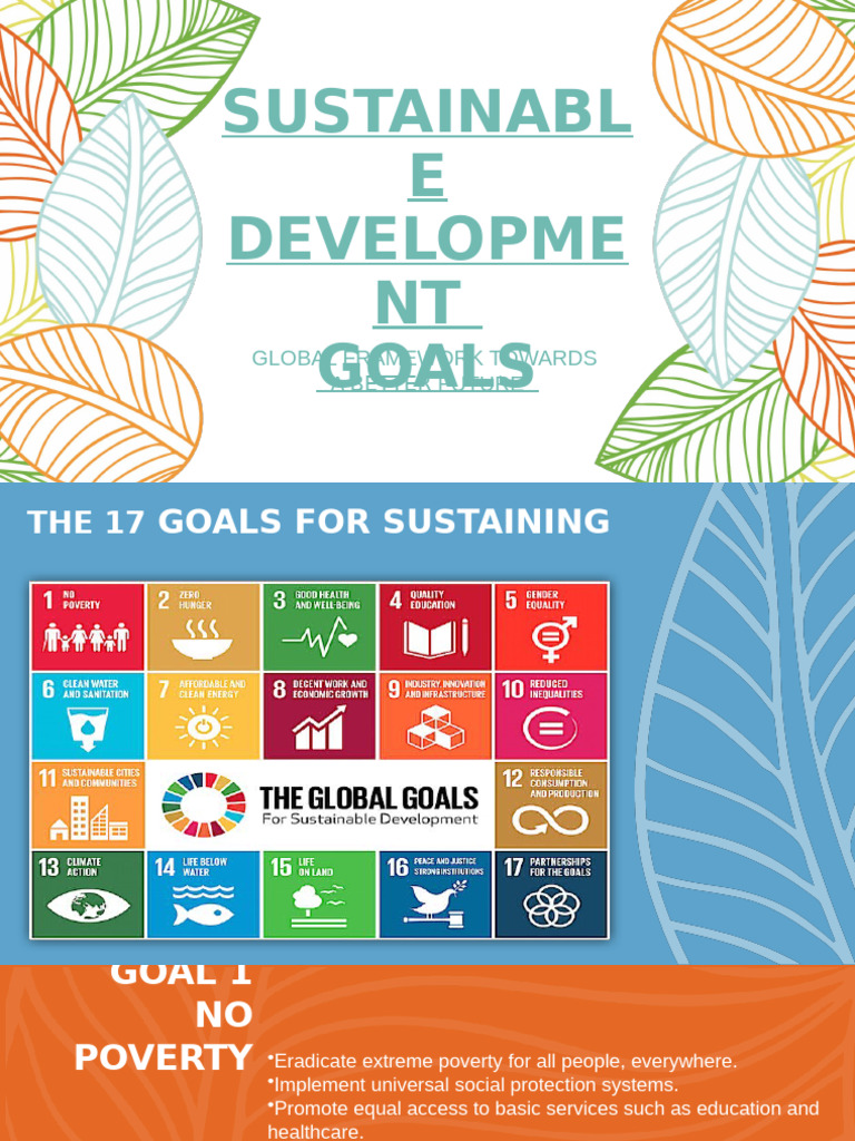 Sustainable Development Goals Overview | PDF | Climate Change ...