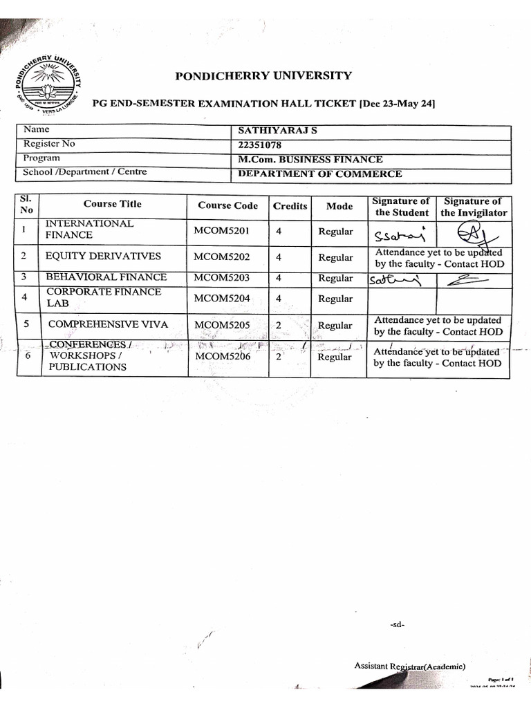 Sathiyaraj 4th Sem | PDF
