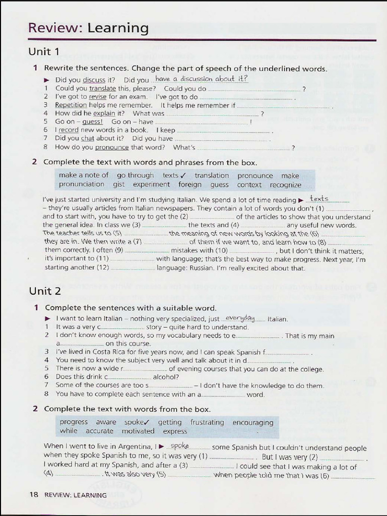 Review - Learning | PDF
