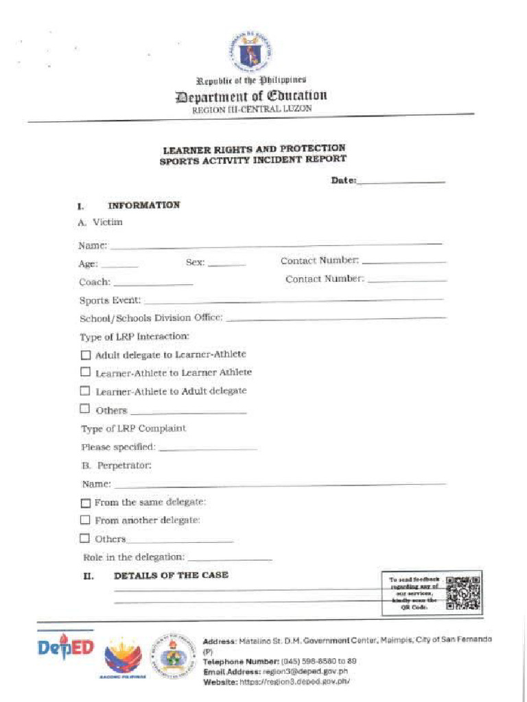 Lrp-Pasdaam Intake Sheet | PDF