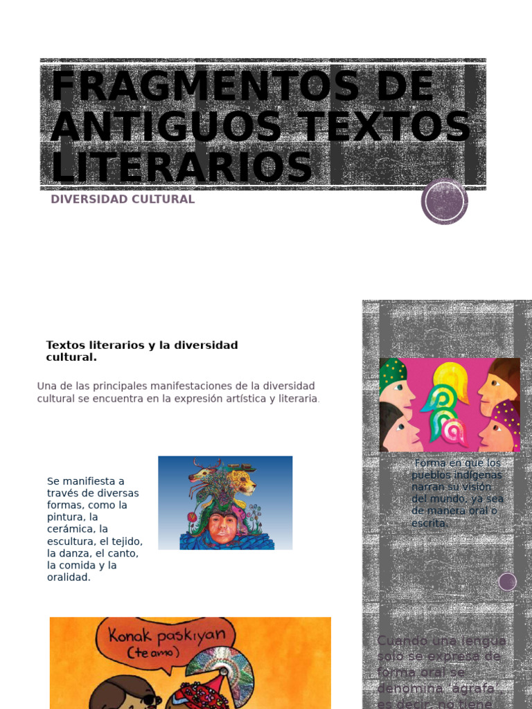 La Literatura y El Arte de La Palabra en Las Lenguas Originarias de ...