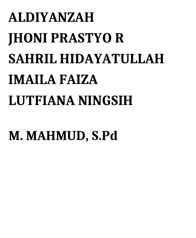 Struktur Wakel | PDF