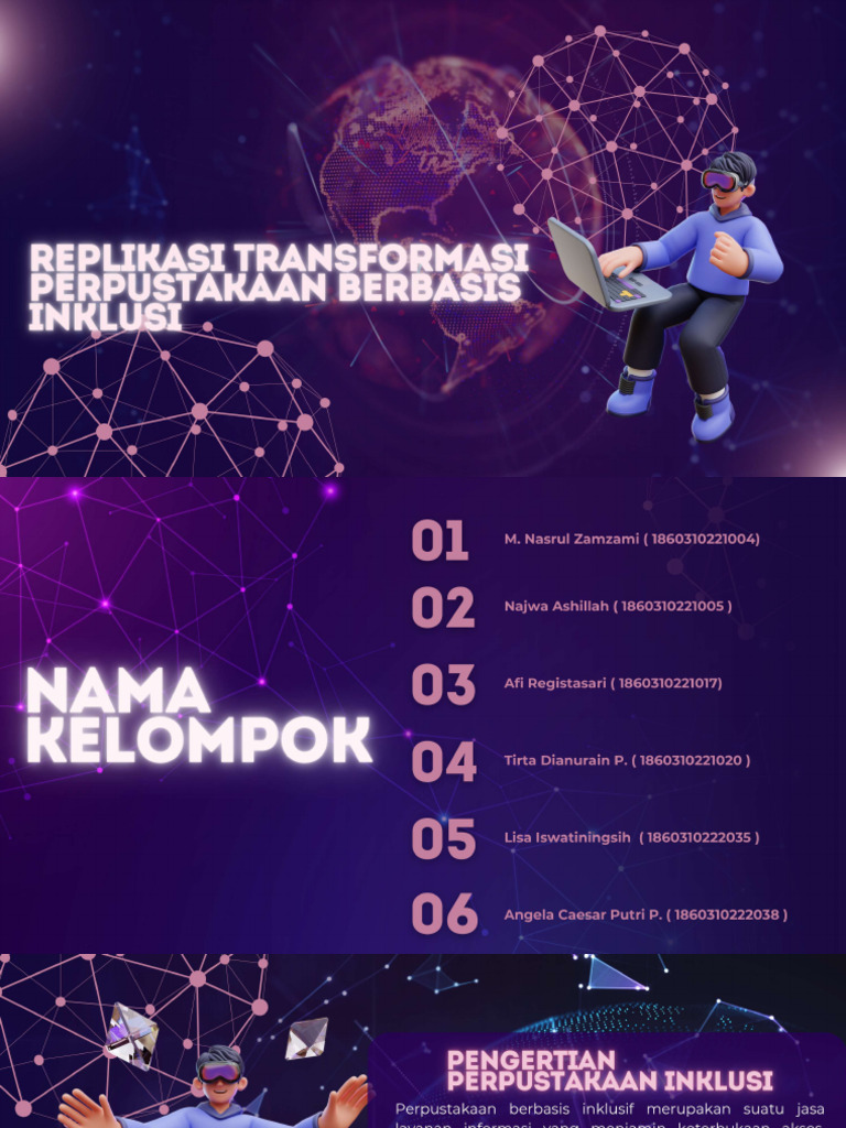 Kel. 4 Replikasi Transformasi Perpustakaan Berbasis Inklusi | PDF