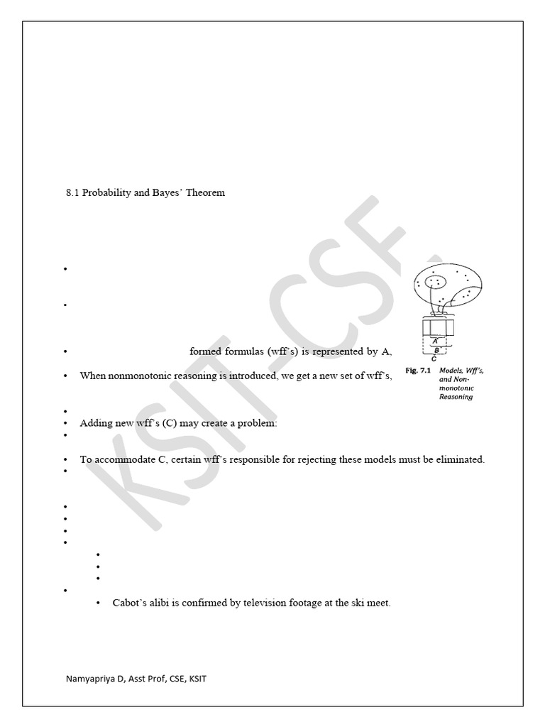 Introduction To Artificial Intelligence Module 3 | PDF | Bayesian ...