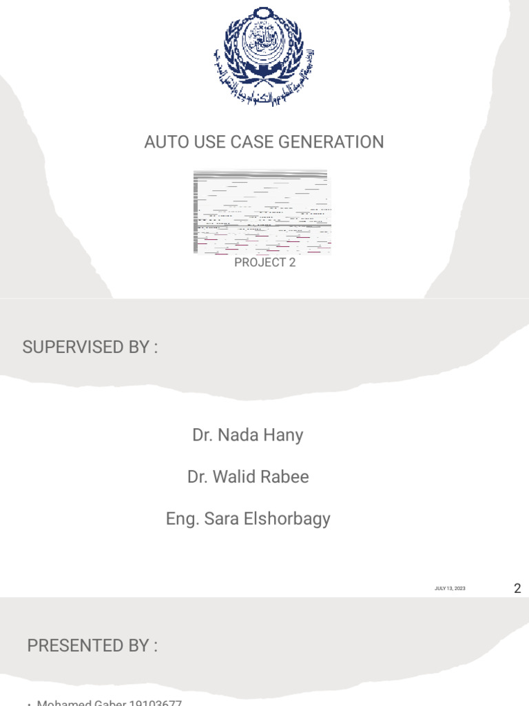 Auto Use Case Generation Final Prsention-2 | PDF | Use Case | Unified ...