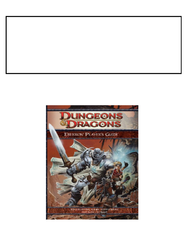 Eberron Player S Guide A 4th Edition D D Supplement David Noonan PDF Download | PDF | Elf ...