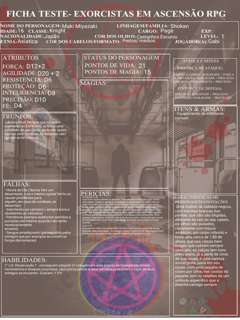 Ficha Ea-rpg Gabi_cópia | PDF
