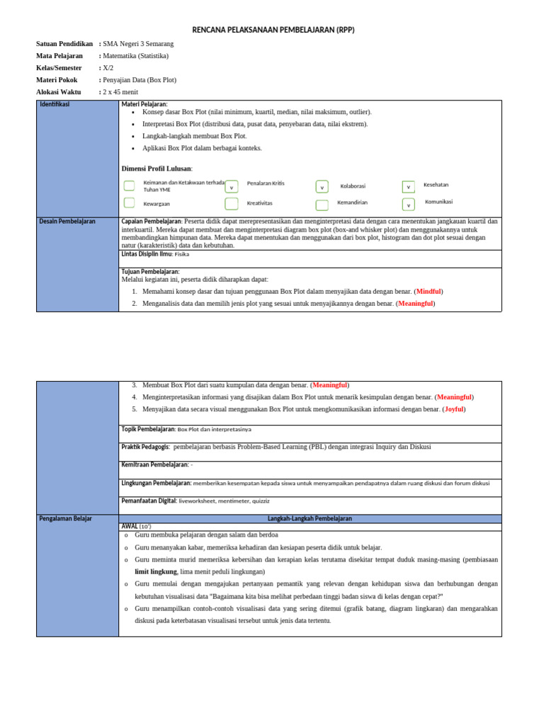 RPP Deep Learning Format New | PDF