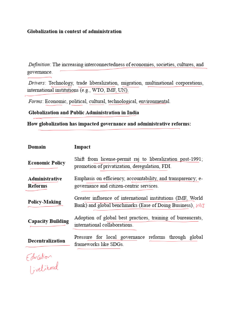 Globalization in Context of Administration | PDF | Globalization ...