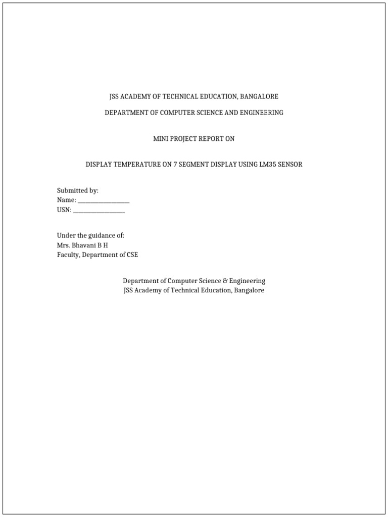 20 Page Project Report With Border and Images | PDF | Analog To Digital ...
