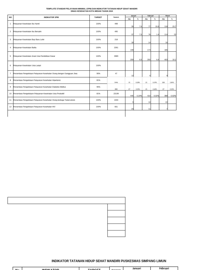 Template SPM Dinas Kesehatan Medan 2024 | PDF