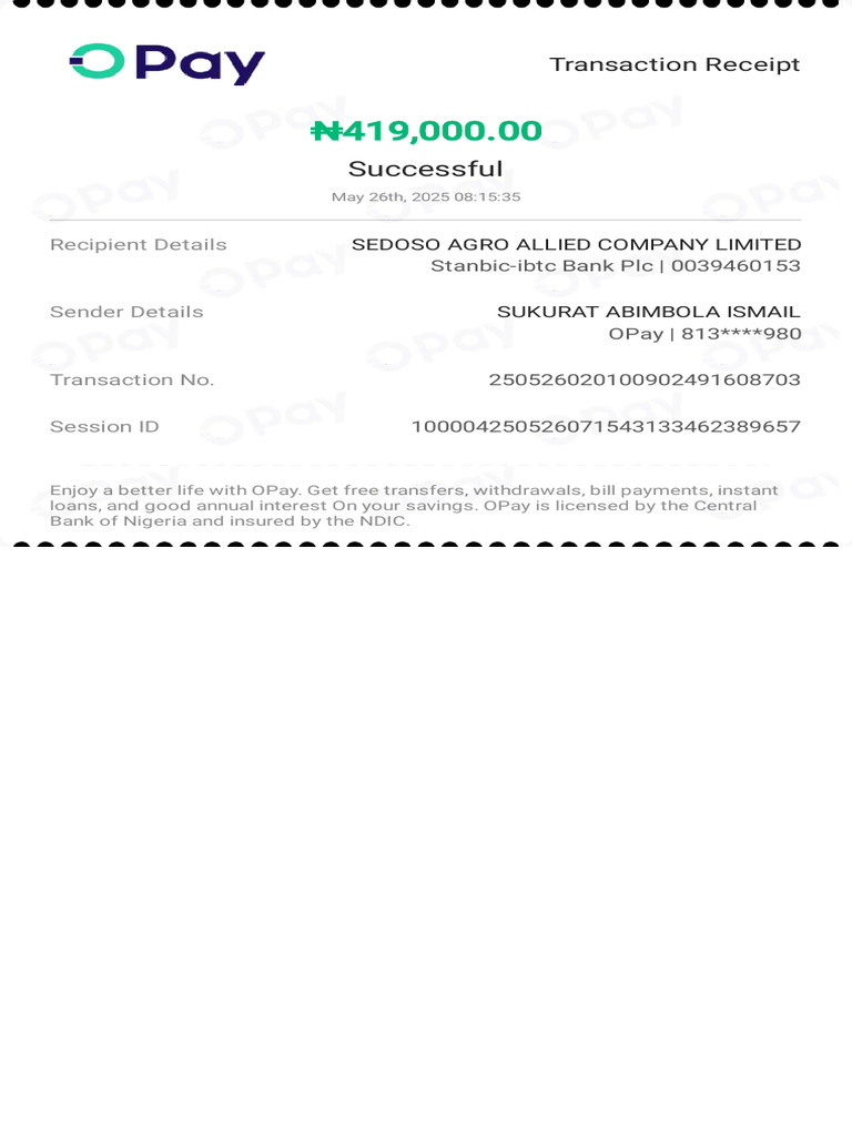 Transaction Receipt-250526020100902491608703 | PDF