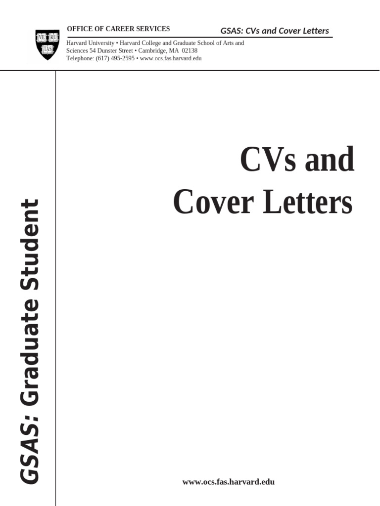Gsas Cvs and Cover Letters | PDF | Neuroscience | Chinese Literature