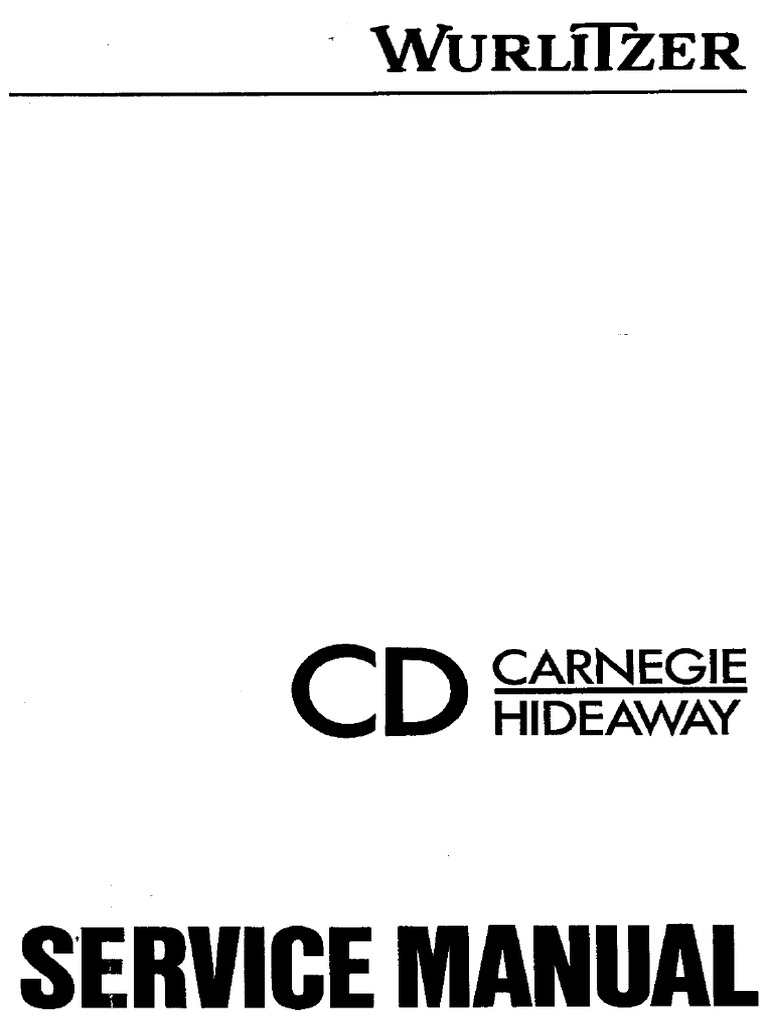 Wurlitzer Carnegie | PDF