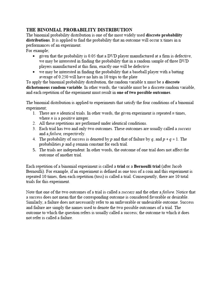 Lecture 4 Probability Distributions | PDF | Probability Distribution ...