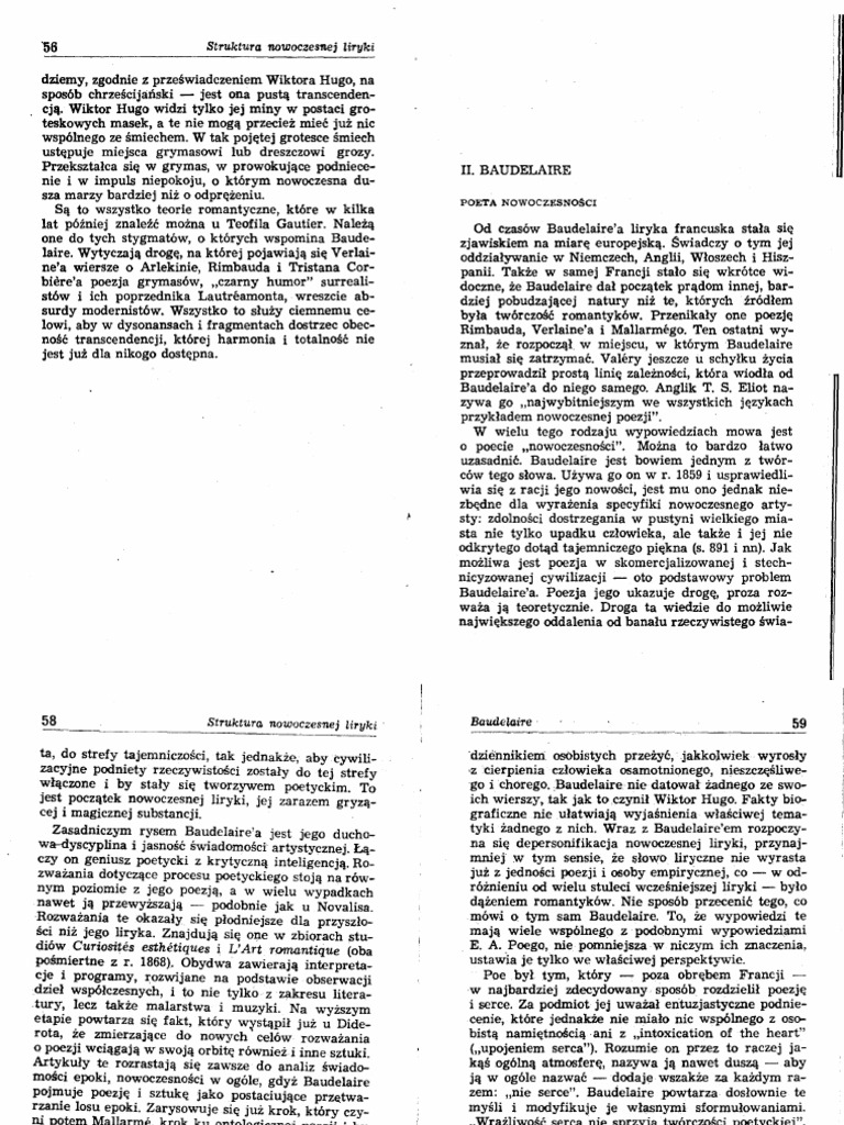 Friedrich Hugo - Struktura Nowoczesnej Liryki-15-30 | PDF