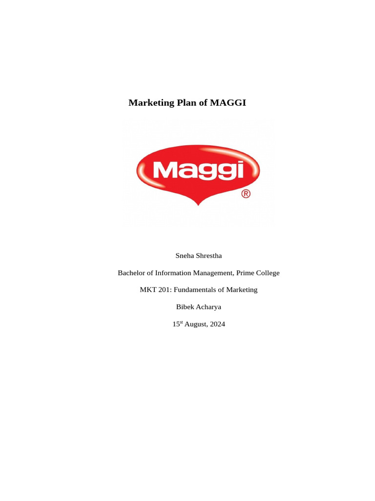 Maggi | PDF | Brand | Supply Chain