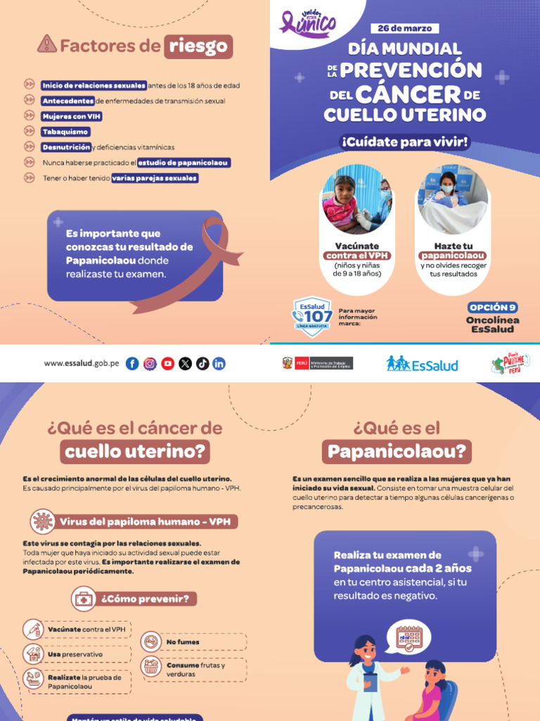 6593769-Diptico Cuello Uterino | PDF