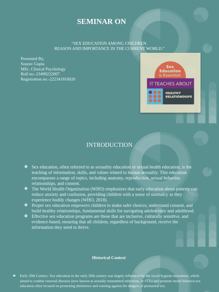 Seminar Ppt Final Format Pdf Sex Education Sexually Transmitted
