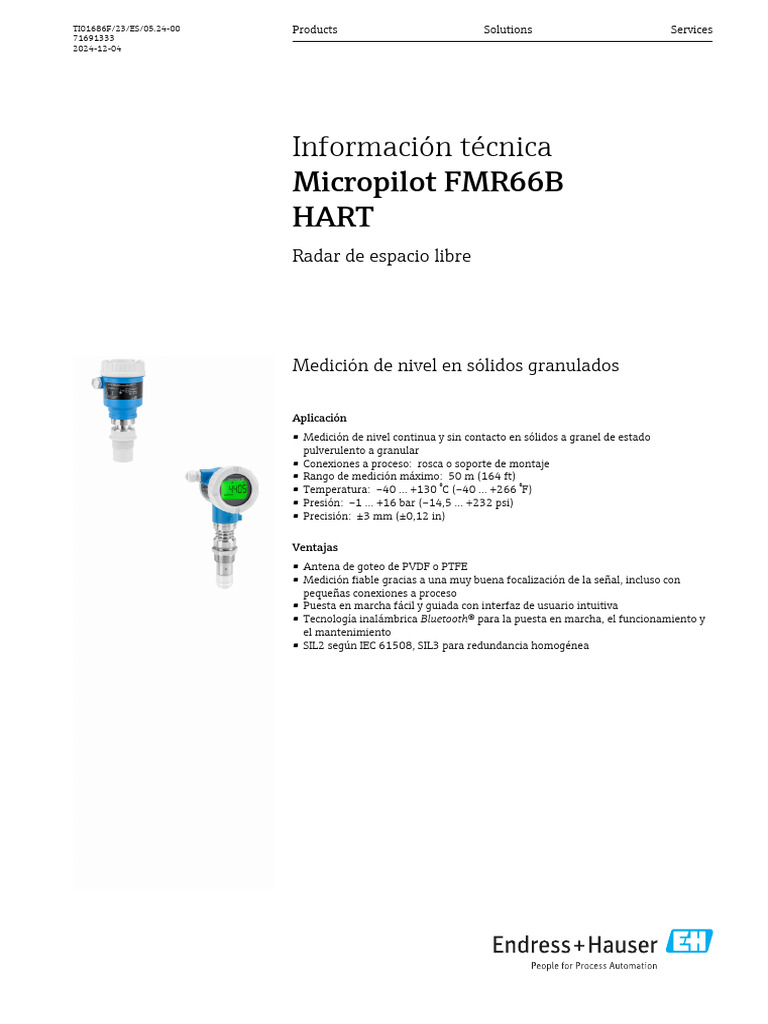 Ti01686fes 0524-00 | PDF | Frecuencia | Medición