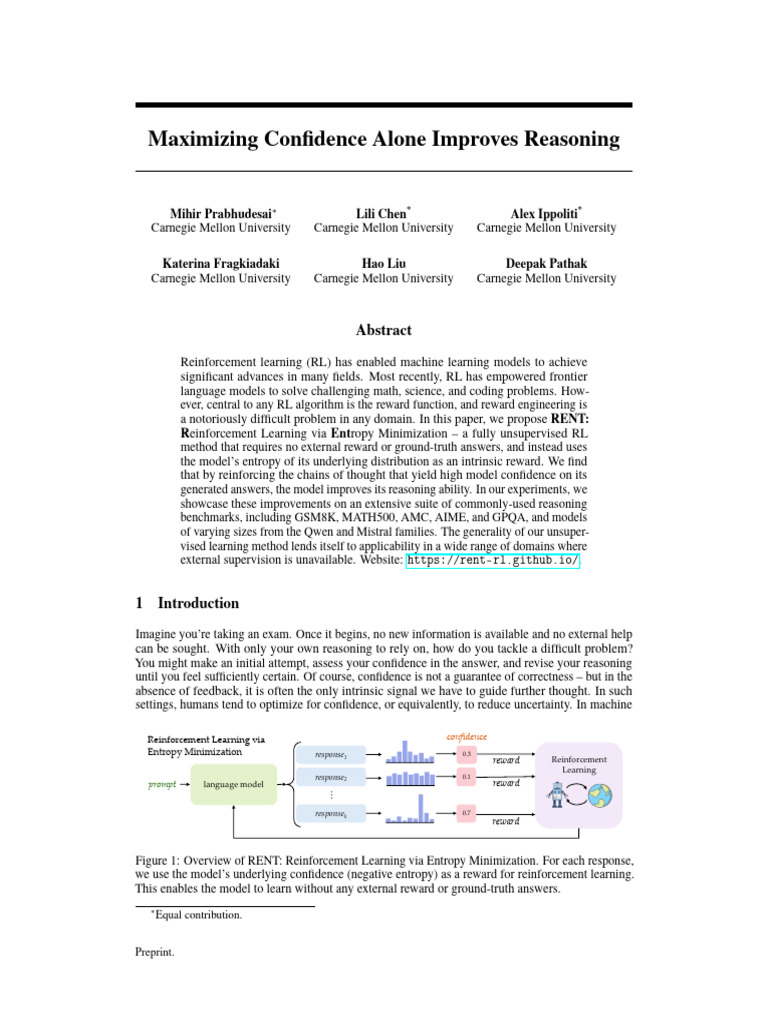 Confidence-Driven Reasoning Improvement | PDF | Applied Mathematics ...