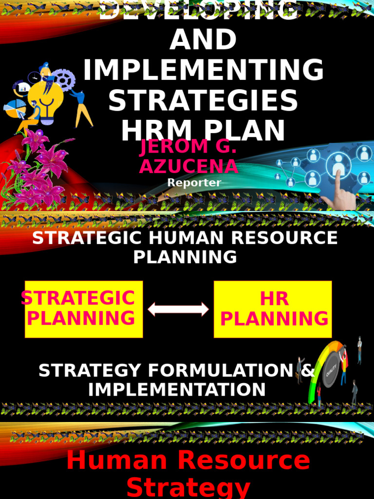 Azucena Developing and Implementing Strategic HRM Plan | PDF