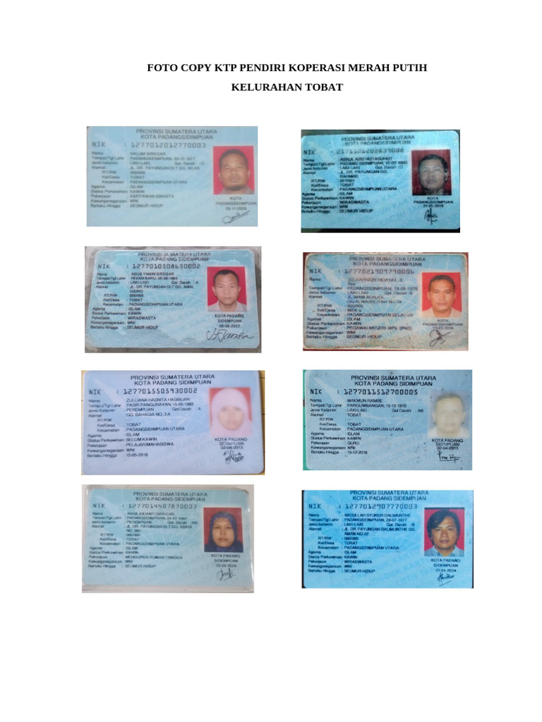 Foto KTP Pendiri | PDF