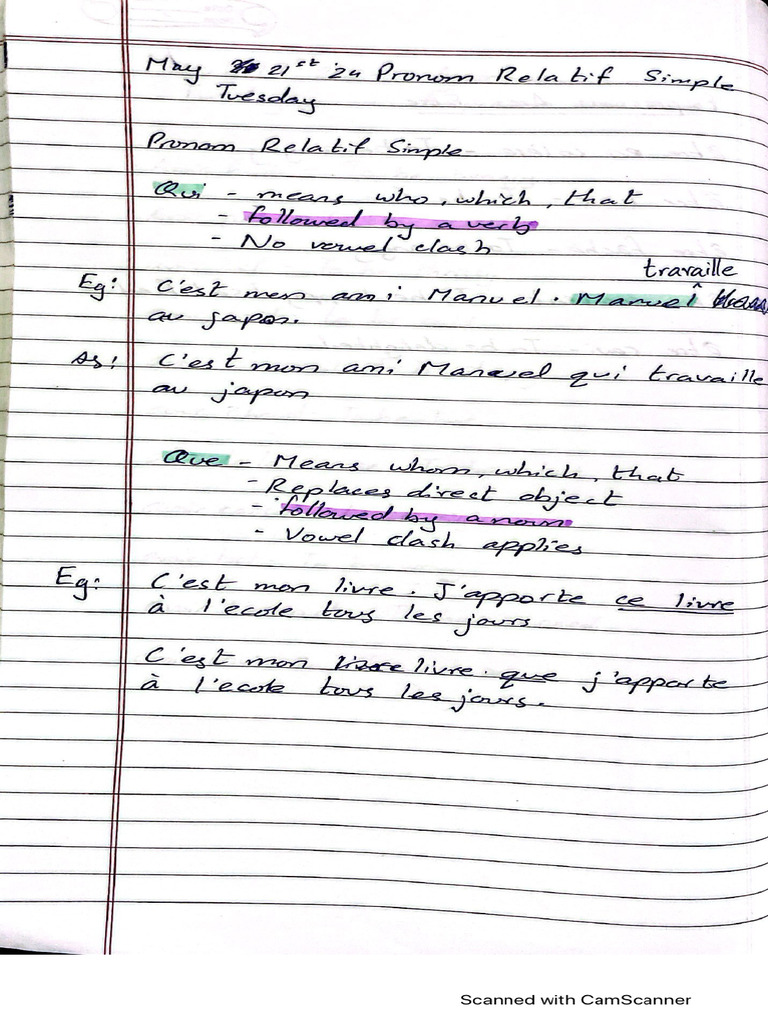 Pronom Relatif Simple and Compose | PDF