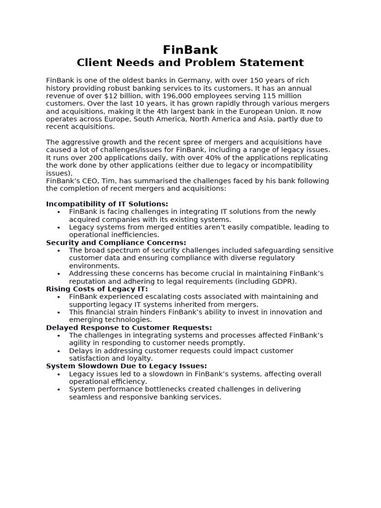 Task 2 - Client Background v0.1 | PDF