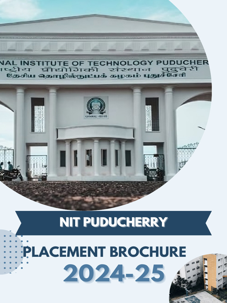 Placement Brochure 25' - NIT Puducherry | PDF | Engineering ...